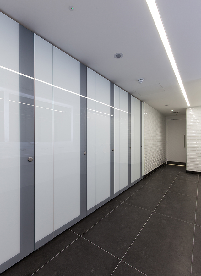 Full-height-glass-toilet-cubicles - The Art of Design Magazine