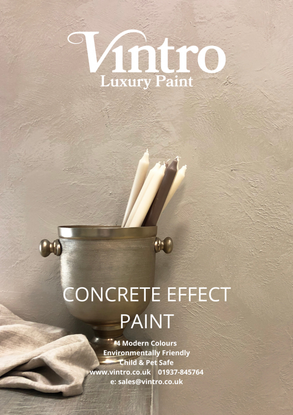 Vintro Concrete Effect Paint - The Art of Design Magazine